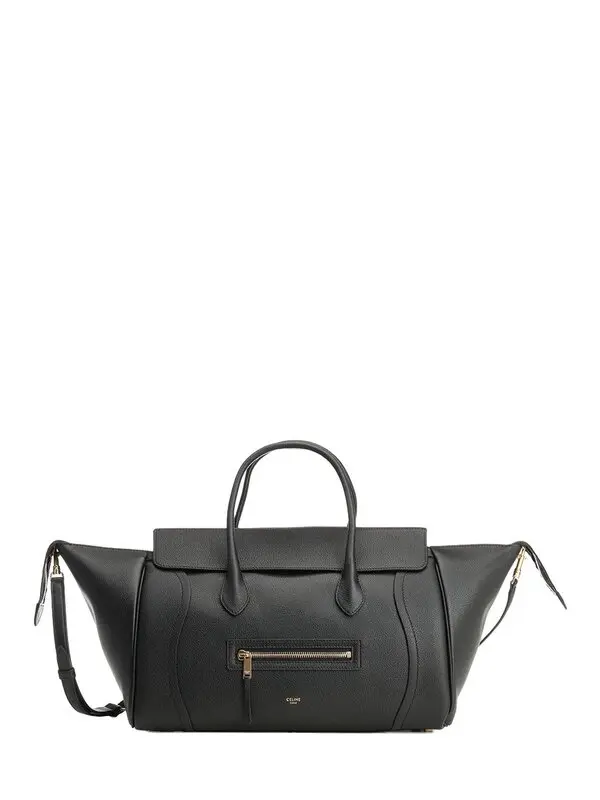 Celine Medium Luggage Grained Calfskin - Black