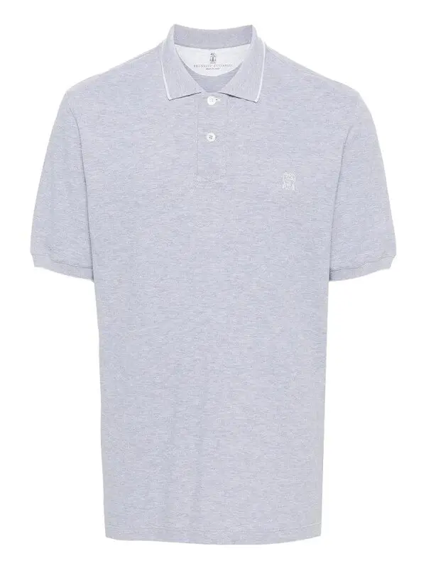 Brunello Cucinelli Grey Polo Shirts - Gray
