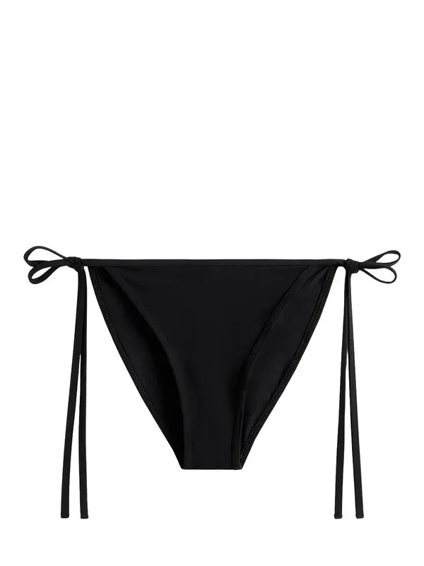 TOTEME Scoop Nylon Bikini Bottom - Black