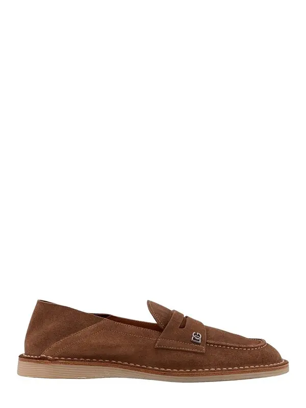 Dolce & Gabbana Suede Loafer Mules - Multicolor