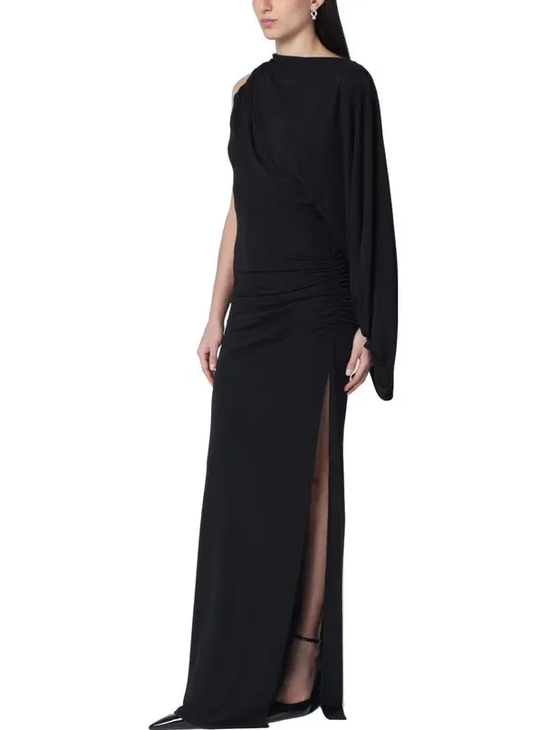 Andamane Selene One-shoulder Long Dress - Black
