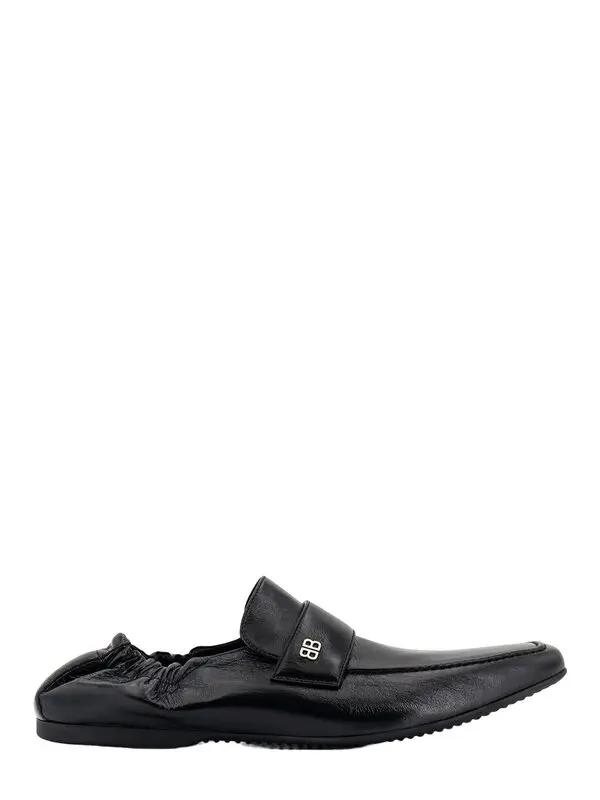 Balenciaga Palermo Bb Leather Loafers - Multicolor