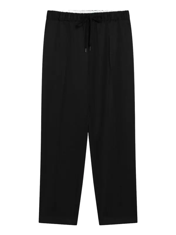 MAISON MARGIELA Wool-blend Trousers - Black