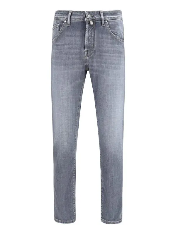 Jacob Cohen Scott Slim-fit Cropped Jeans - Blue