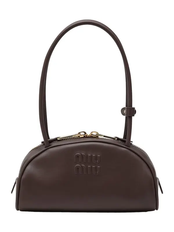 Miu Miu Beau Bag In Radica Leather - Brown