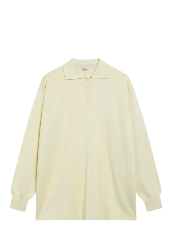 Loewe Cashmere And Silk-blend Polo Sweater - Yellow