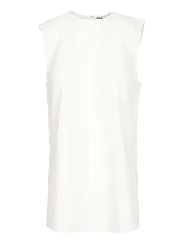 TOTEME Woven Stripe Top - White