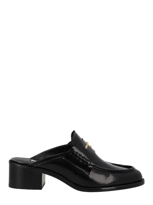 Alexander Wang Sabot Carter Leather Loafers - Black