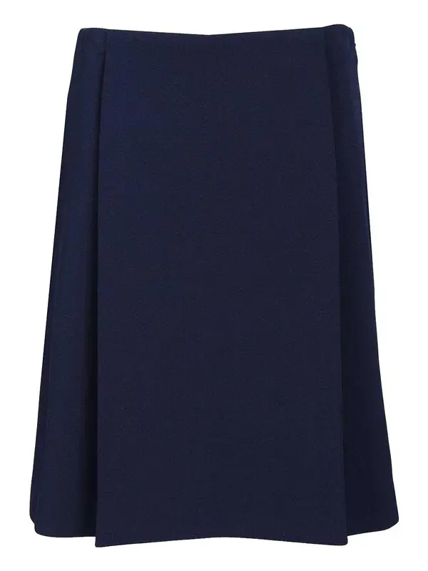Miu Miu Technical Jersey Skirt - Blue