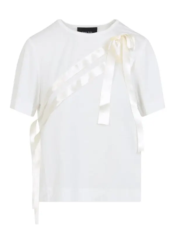 Simone Rocha Bow Sash T-shirt - White