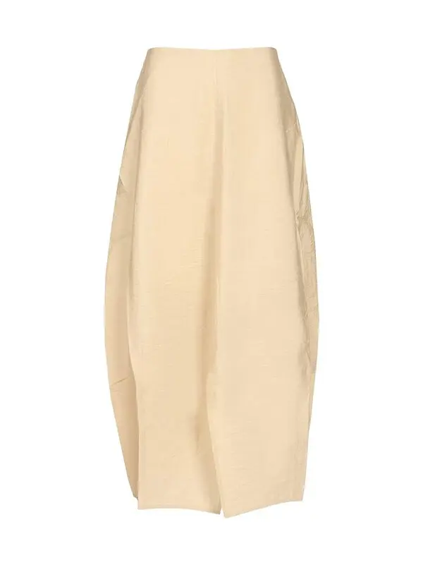 TOTEME Silk Parachute Skirt - Cream