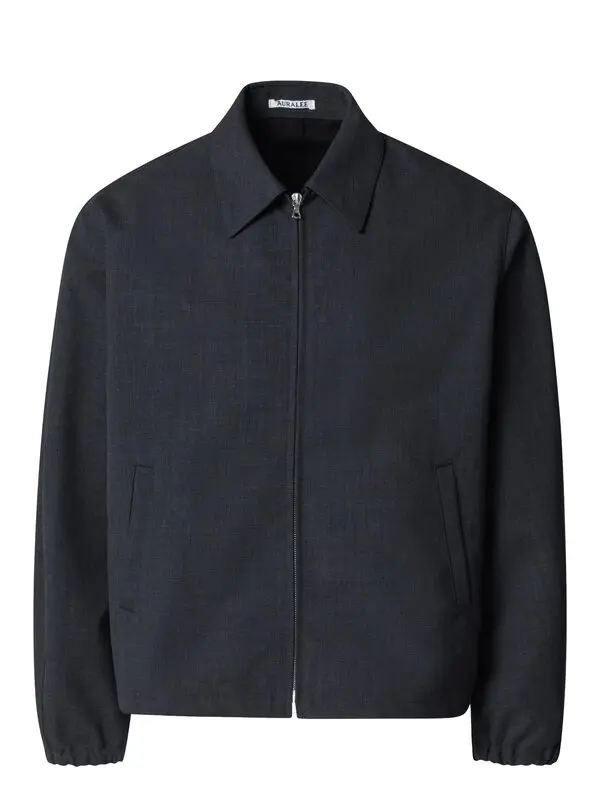 Auralee Wool Zip-up Blouson - Gray