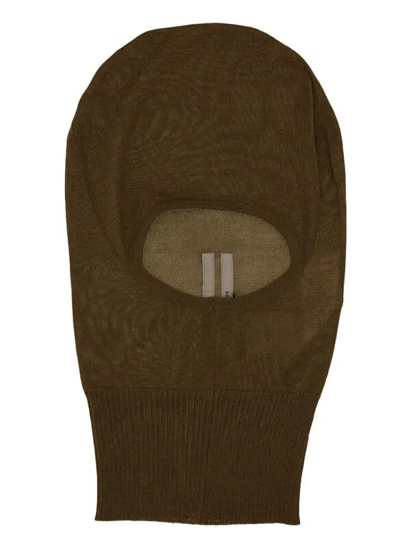 Rick Owens Knitted Balaclava - Brown