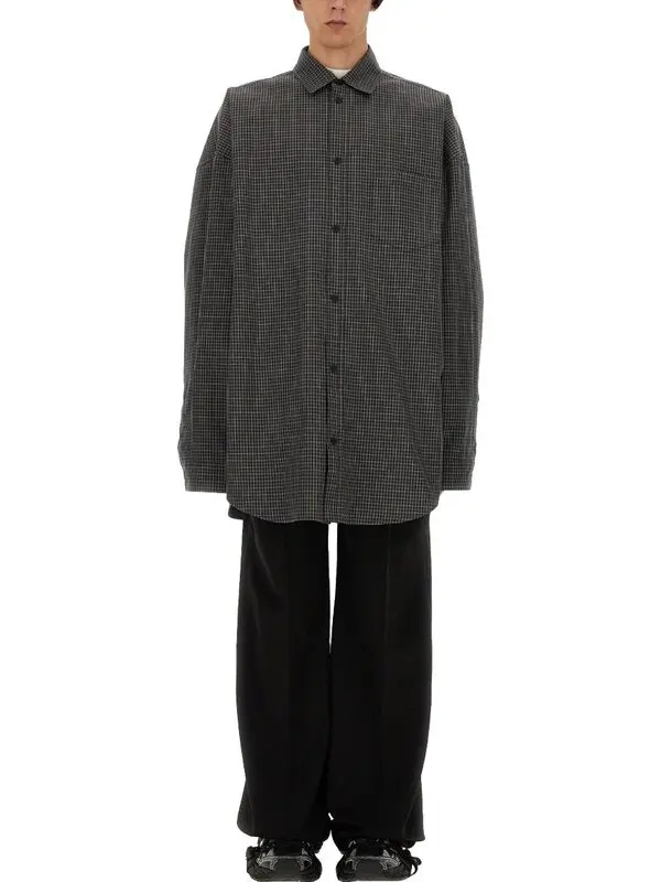 Balenciaga Large Fit Outerwear Shirt - Multicolor