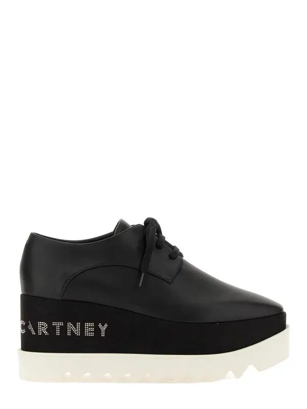 Stella McCartney Elyse Lace-up Platform Shoes - Black