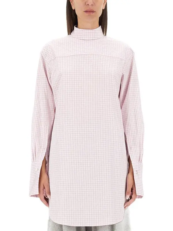Dries Van Noten Plaid Cotton Shirt - Pink