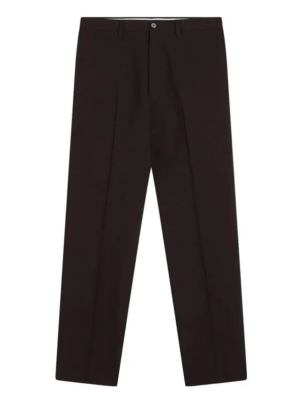 Prada Virgin Wool Trousers - Brown