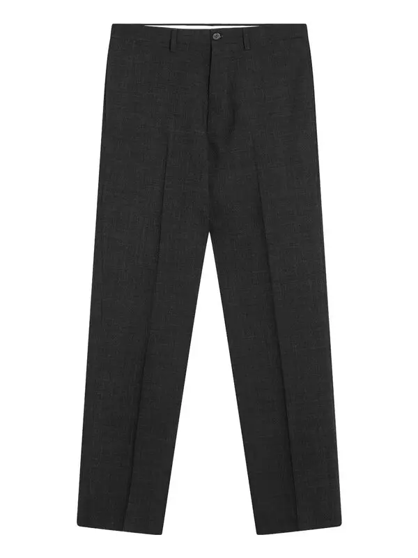 Prada Anthracite Grey Wool Trousers - Gray