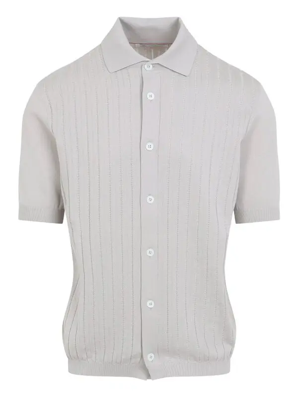 Brunello Cucinelli Cotton Knitted Polo - Multicolor