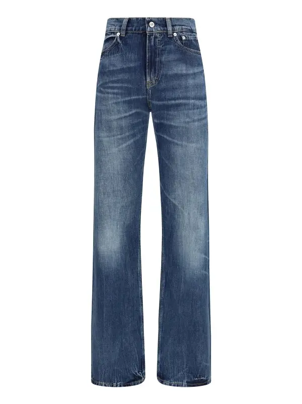 Our Legacy Wata Cut Jeans In Indigo Denim - Blue
