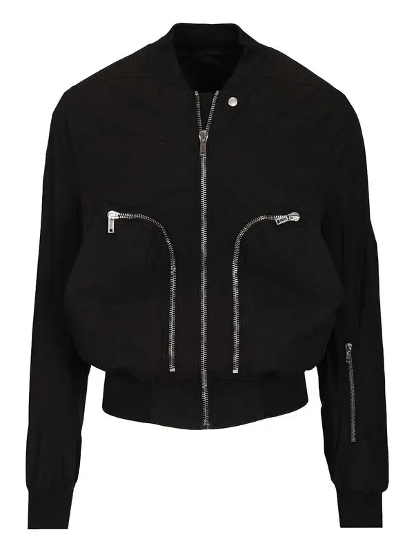 Rick Owens Bauhaus Flight Bomber Jacket - Black