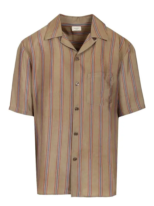 Saint Laurent Casandre Striped Shirt - Multicolor
