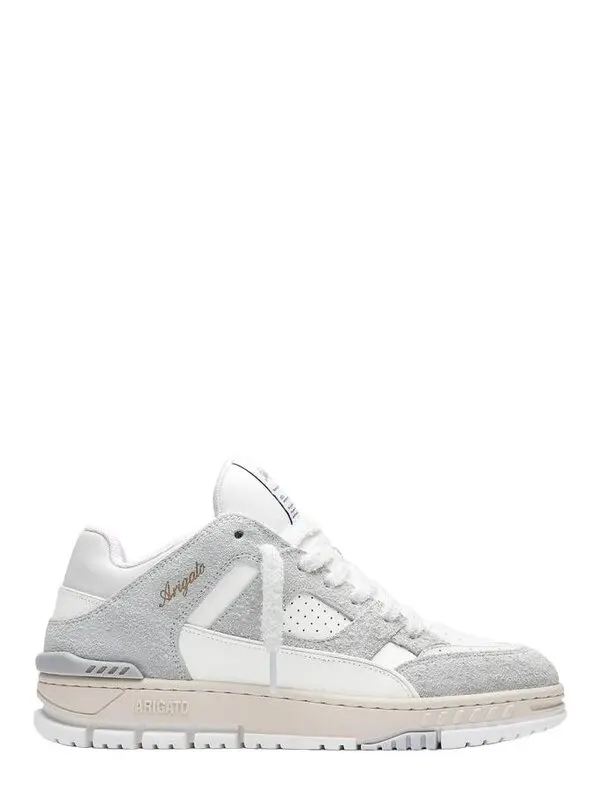 Axel Arigato Grey Leather And Suede Panel Low-top Sneakers - Gray
