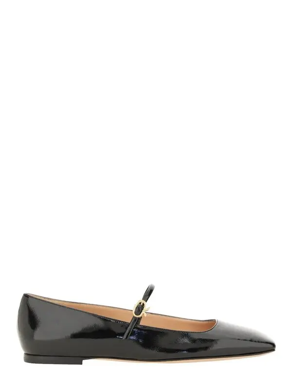GIANVITO ROSSI Ballerina Christina 05 Mary Jane Flats - Black