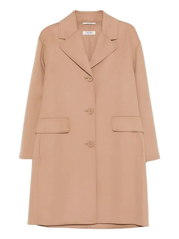 Max Mara Wool Single-breasted Coat - Multicolor