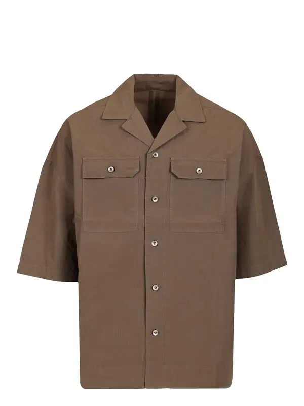 Rick Owens Tommy Organic Cotton Shirt - Gray