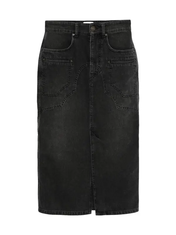 Isabel Marant Étoile Britt Denim Midi Skirt - Multicolor