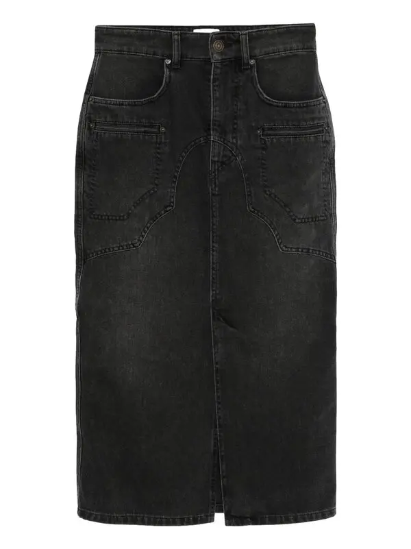 Isabel Marant Étoile Britt Denim Midi Skirt - Multicolor