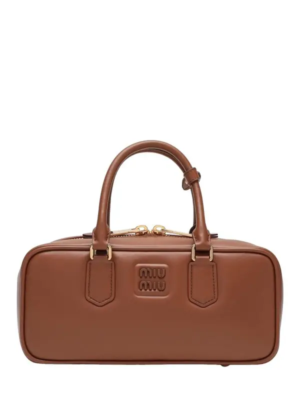Miu Miu Arcadie Large Top Handle Bag - Brown