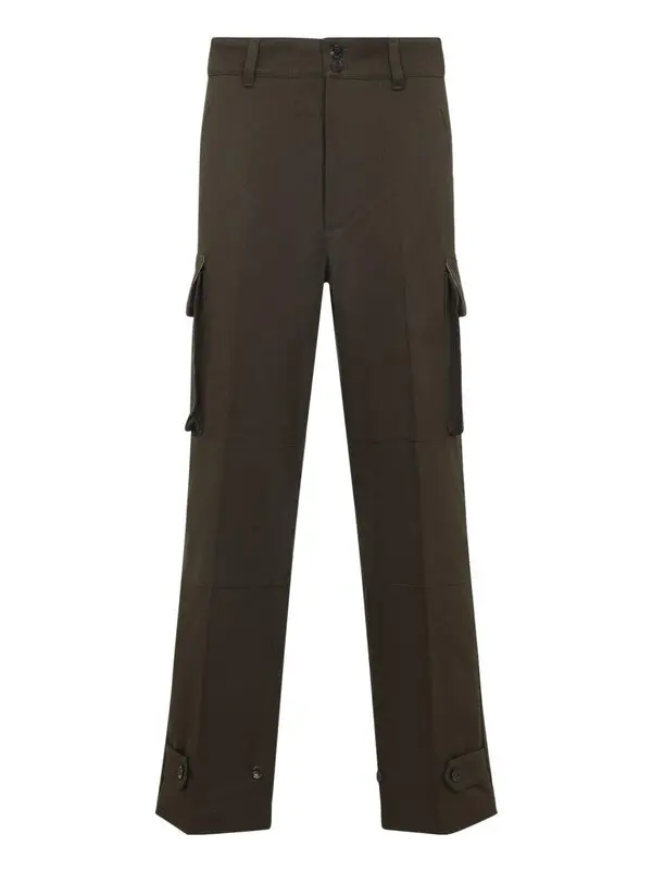 Valentino Garavani Military Cotton Cargo Pants - Green
