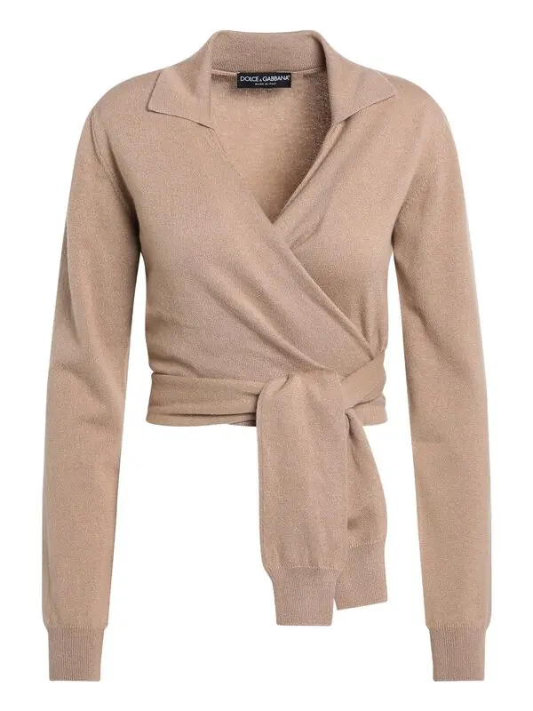 Dolce & Gabbana Cashmere Wrap Cardigan - Cream