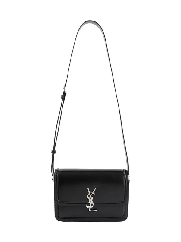 Saint Laurent Solferino Shoulder Bag With Clasp - Black