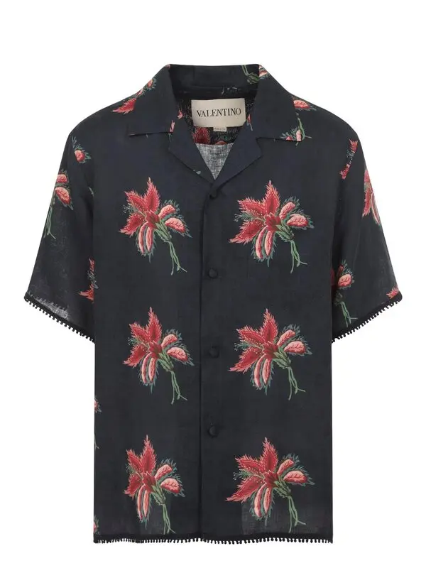 Valentino Garavani Short Sleeves Shirt - Black