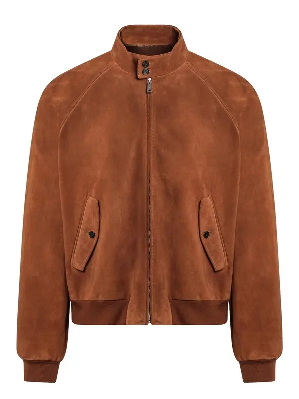 Prada Suede Bomber Jacket - Multicolor