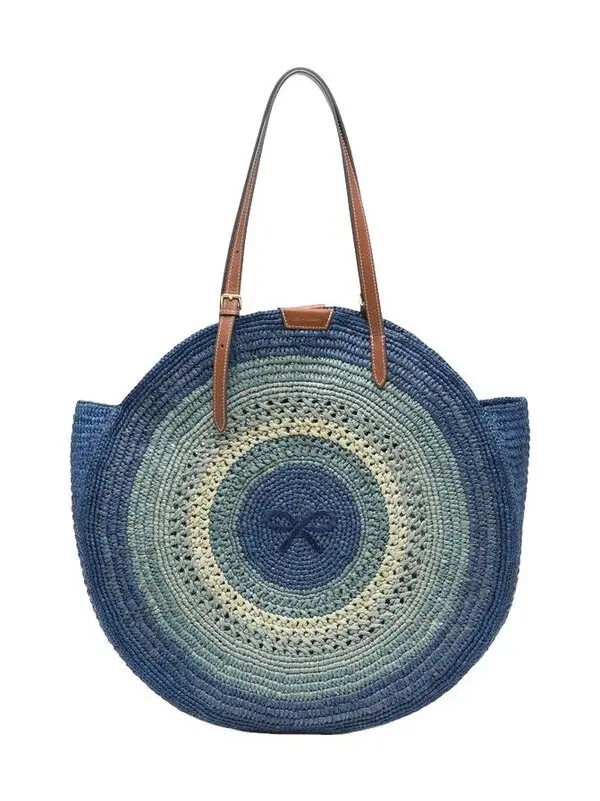 ANYA HINDMARCH Raffia Tote Bag - Blue
