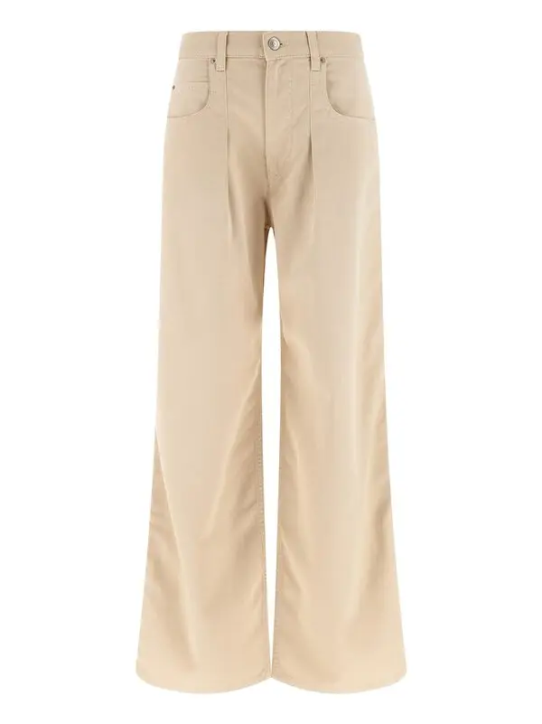 Isabel Marant Étoile Rodayna Wide Leg Jeans - Cream