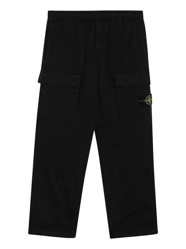 Stone Island Cargo Trousers - Black