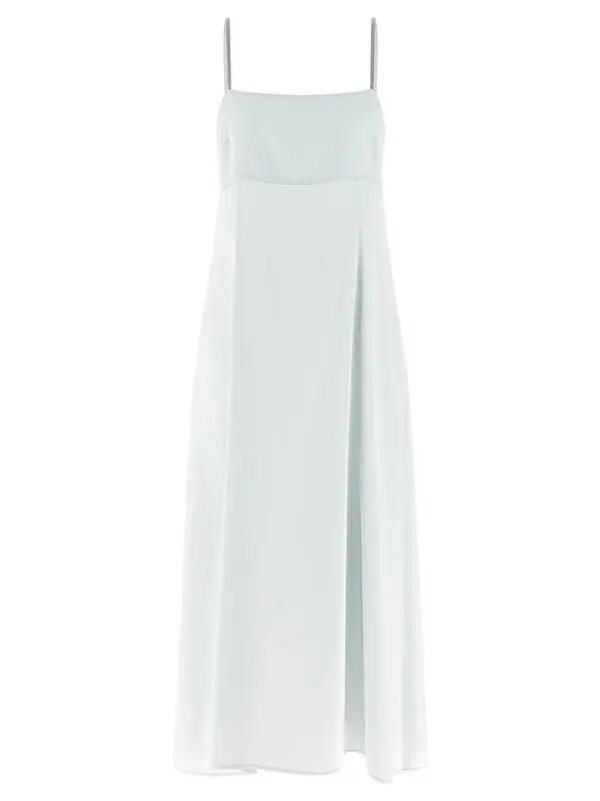 Peserico Punto Luce Satin Dress - Blue