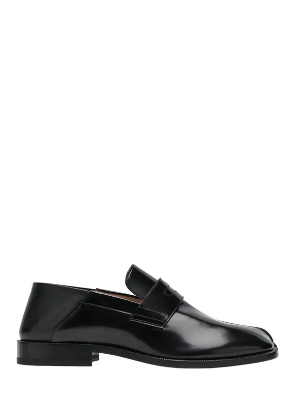 MAISON MARGIELA Leather Tabi Loafers - Black