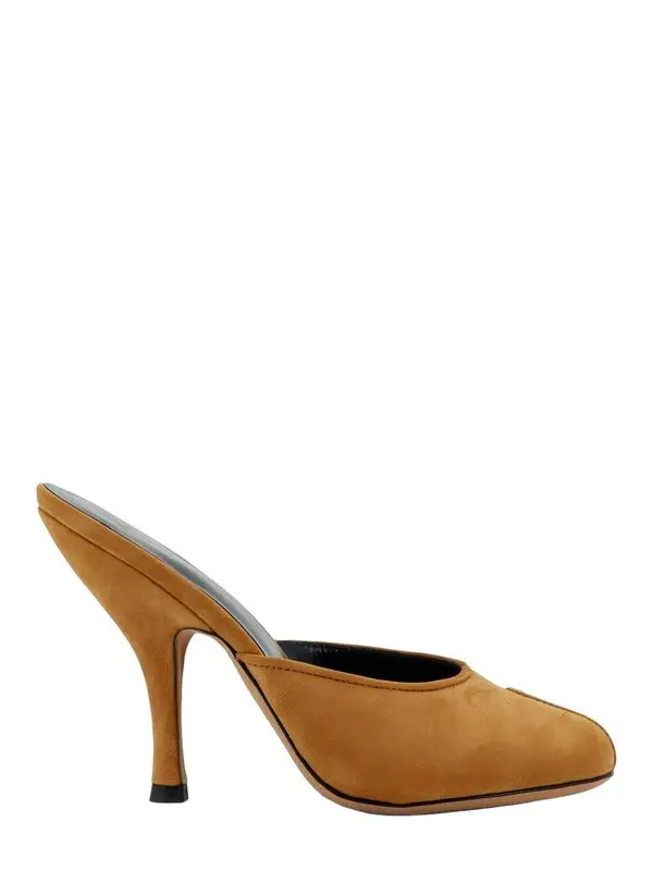 JUDE Suede Date Mule Sandals - Tan