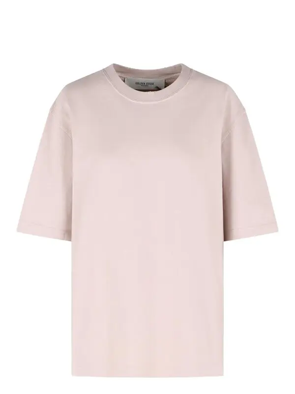 GOLDEN GOOSE Powder Cotton T-shirt - Pink