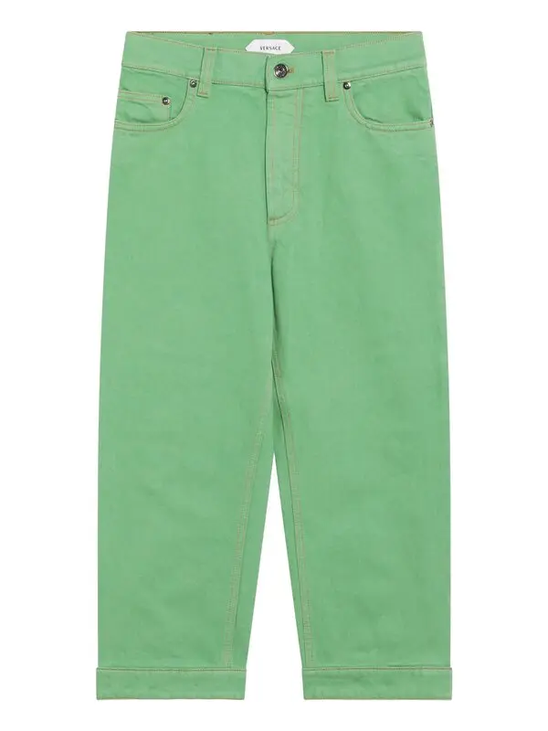 Versace Pastel Capri Jeans - Green