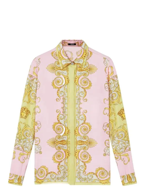 Versace Printed Silk Twill Shirt - Multicolor