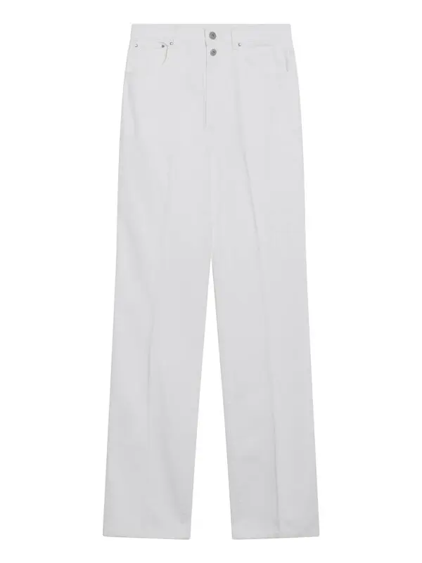 LEMAIRE High-waisted Straight-leg Jeans - White