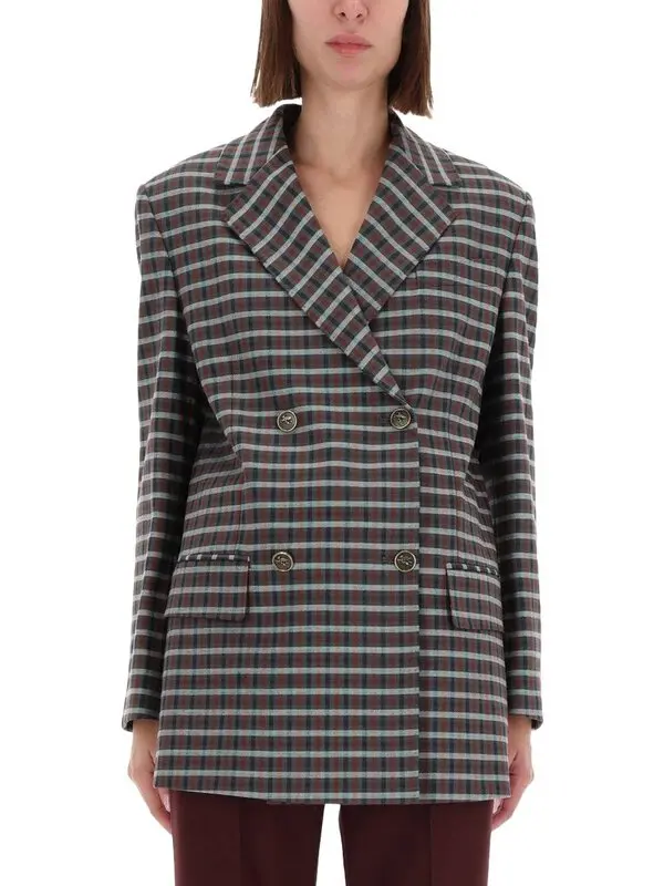 Etro Double-breasted Jacket - Gray