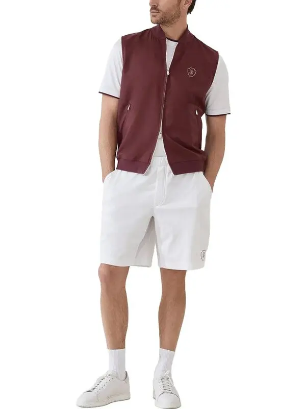 Brunello Cucinelli Cotton Track Shorts - White
